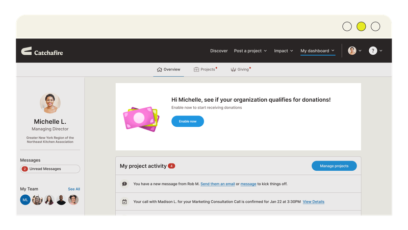 Introducing donations on Catchafire