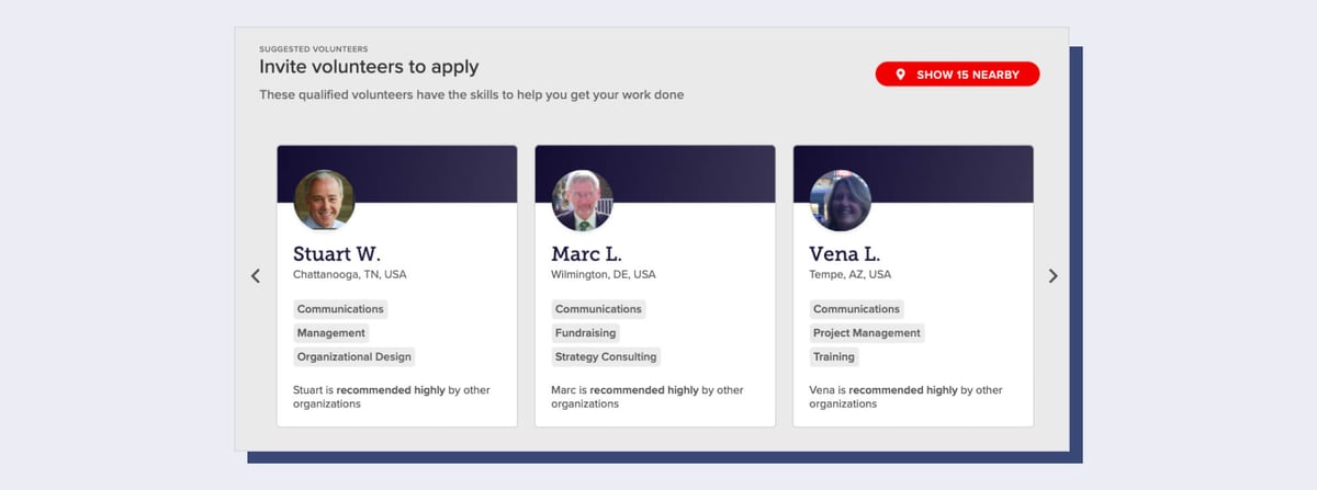 Find a volunteer from your local community